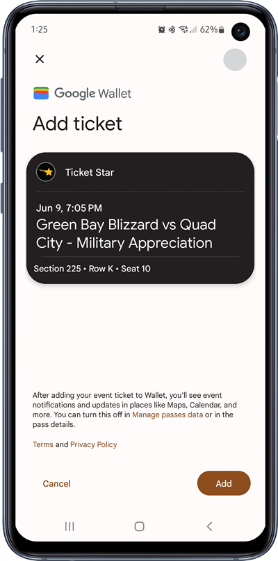 Manage Mobile Ticket | TicketStar